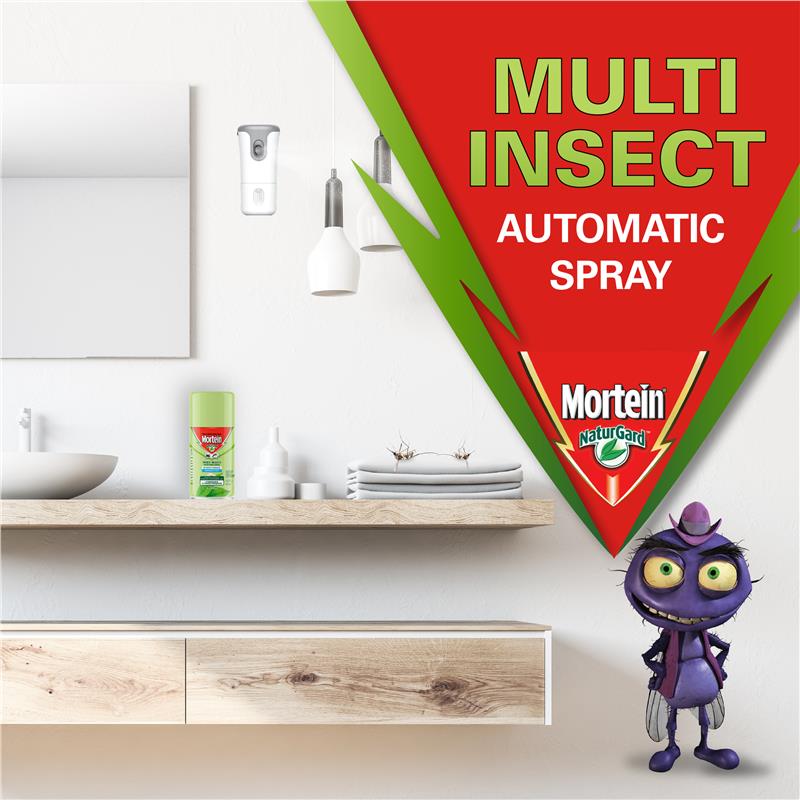 Buy Mortein NaturGard Multi-Insect Automatic Spray Kit Fragrance Free ...
