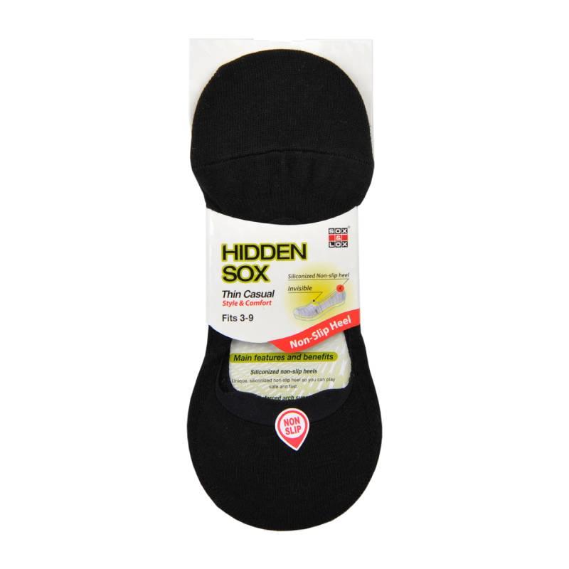 Buy Sox & Lox PD18 Thin Ladies Casual Hidden Socks Black 3 - 9 Online ...