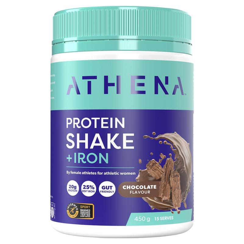 Buy Athena Protein Shake + Iron Chocolate 450g Online at Chemist Warehouse®
