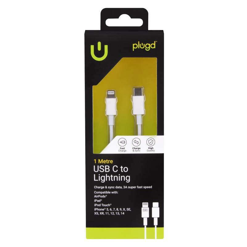 Buy Plugd USB C To Lightning 1 Metre Online at Chemist Warehouse®