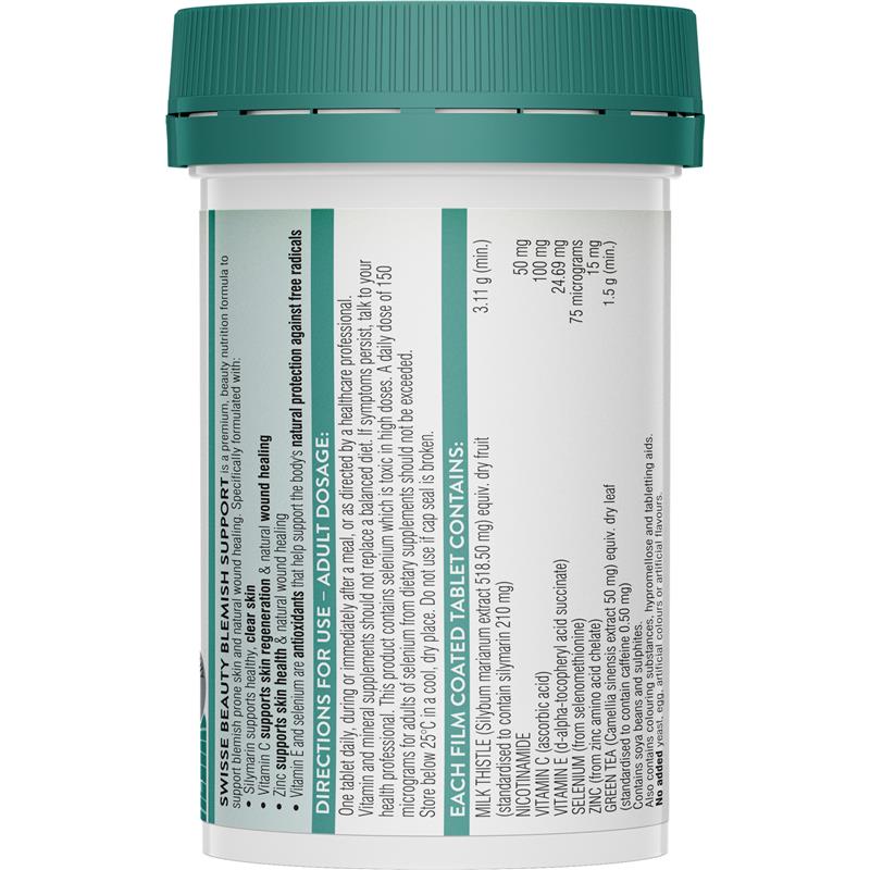 Buy Swisse Beauty Blemish Support 60 Tablets Exclusive Online at ...