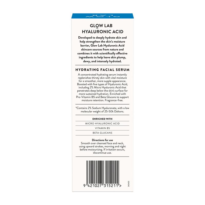 Buy Glow Lab Hyaluronic Acid Hydrating Facial Serum 30ml Online at ...