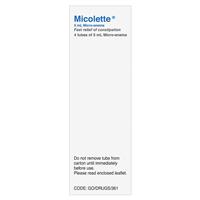 Buy Micolette Enema Tubes 5ml 4 Pack Online at Chemist Warehouse®