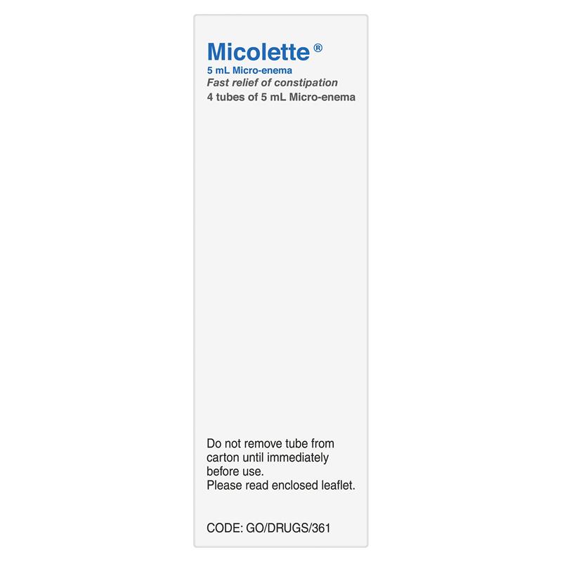 Buy Micolette Enema Tubes 5ml 4 Pack Online at Chemist Warehouse®