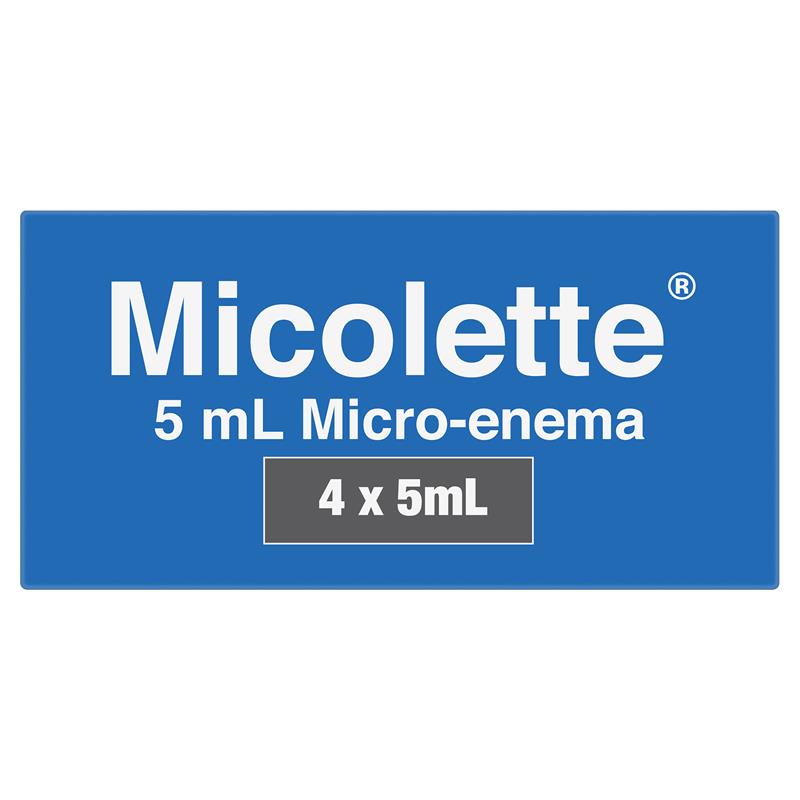 Buy Micolette Enema Tubes 5ml 4 Pack Online at Chemist Warehouse®