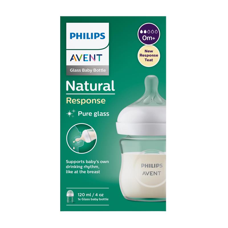 Buy Avent Natural Response Bottle Glass 120ml Online at Chemist Warehouse®