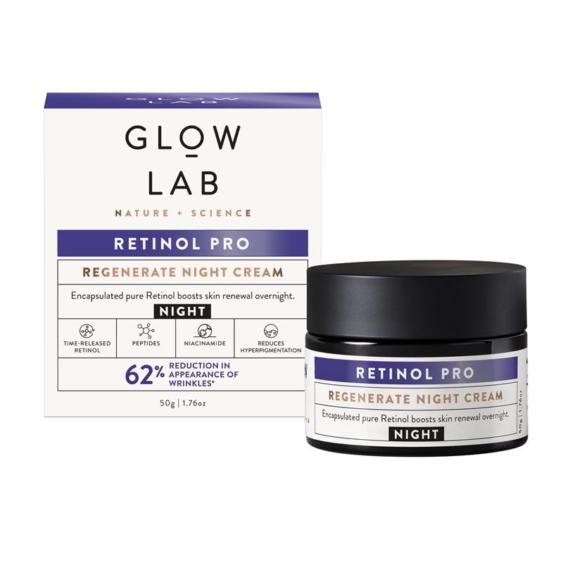 Buy Glow Lab Retinol Pro Regenerate Night Cream 50g Online at Chemist ...