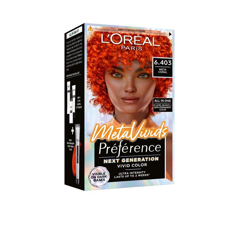 Buy Loreal Paris Preference Permanent Hair Colour Meta Vivids Coral 6. ...