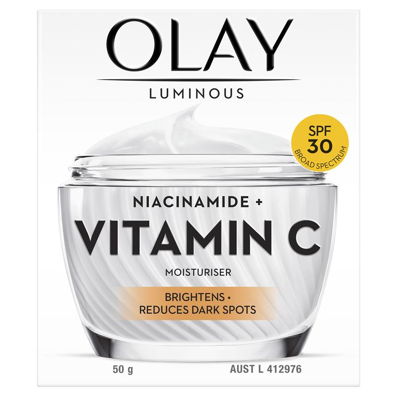 Buy Olay Luminous Vitamin C Moisturiser SPF30 50g Online at Chemist ...