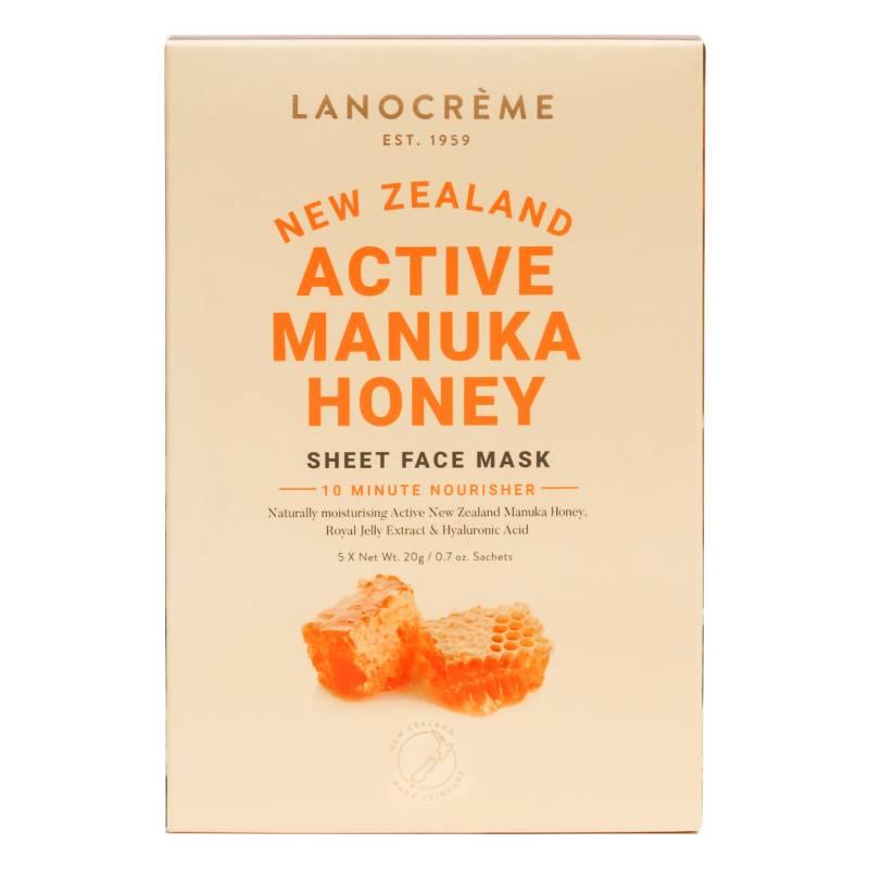 Buy Lanocreme Lanolin Manuka Honey Sheet Face Mask 5 Pack Online at ...