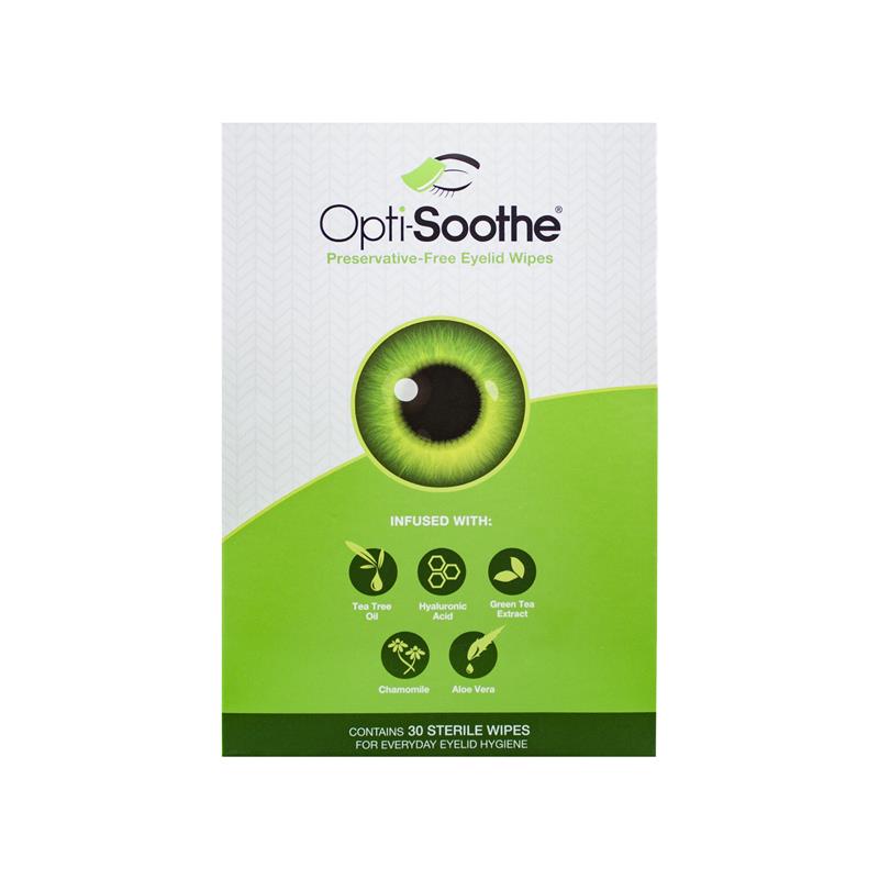 Buy Opti-Soothe Preservative Free Eyelid Wipes 30 Pack Online at Chemist Warehouse®
