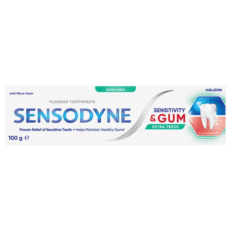 Buy Sensodyne Toothpaste Sensitivity & Gum Extra Fresh 100g Online at ...
