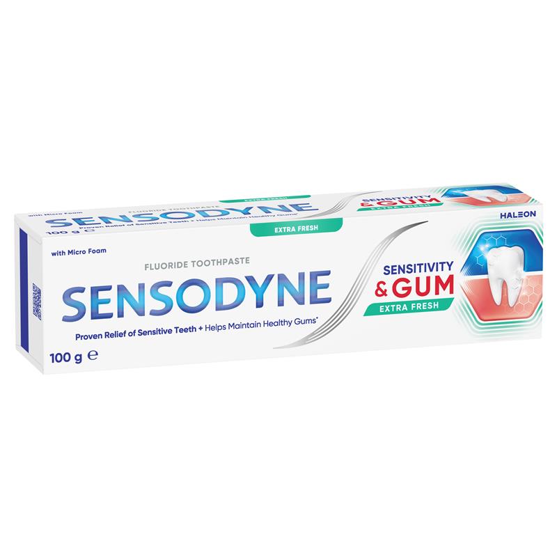 Buy Sensodyne Toothpaste Sensitivity & Gum Extra Fresh 100g Online at ...