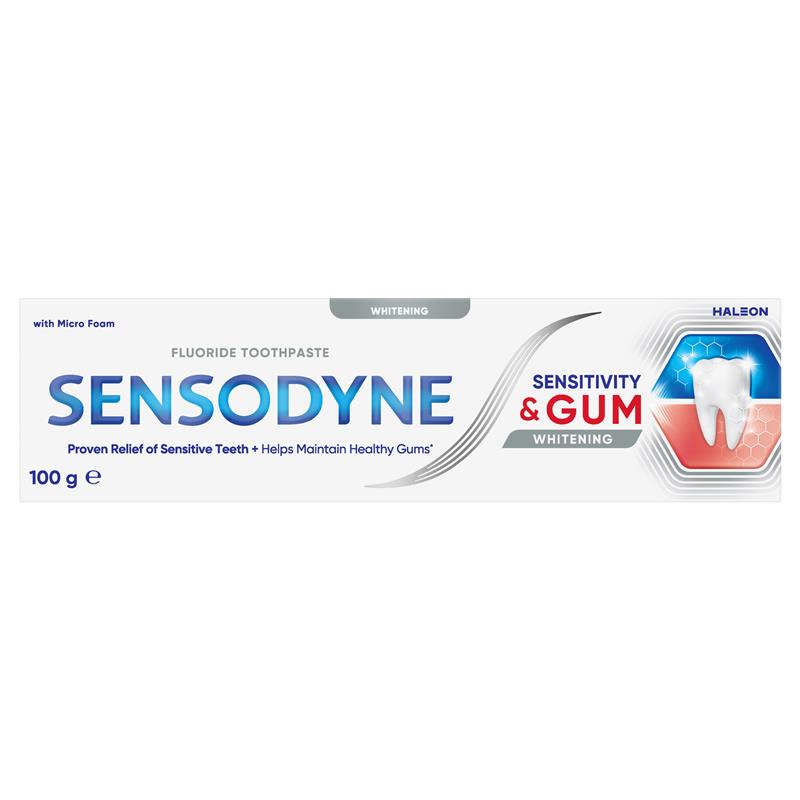 Buy Sensodyne Toothpaste Sensitivity & Gum Whitening 100g Online at ...