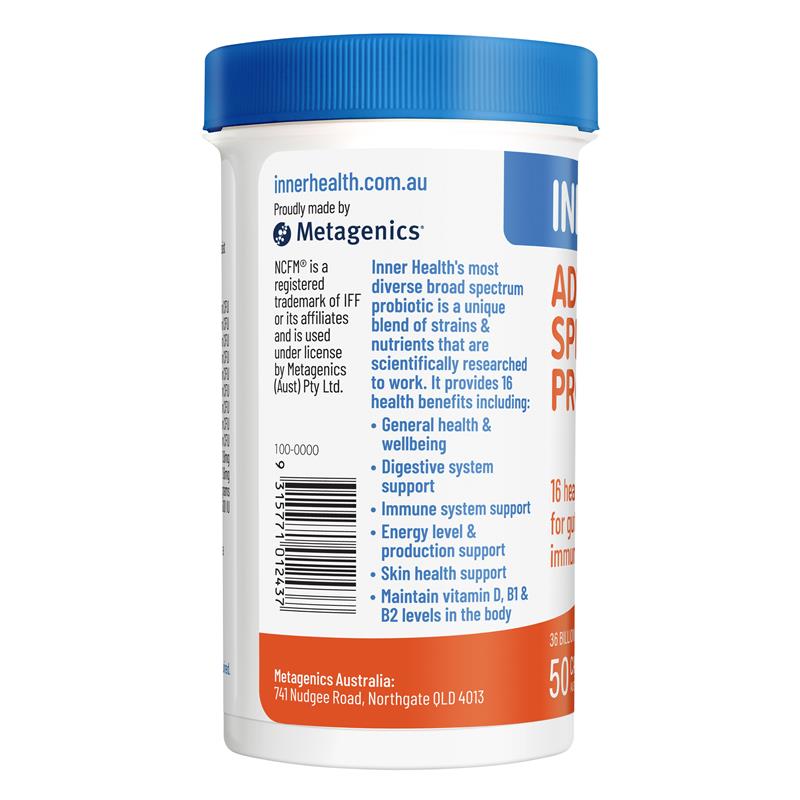 Buy Inner Health Advanced Spectrum Probiotic 50 Capsules Online at ...