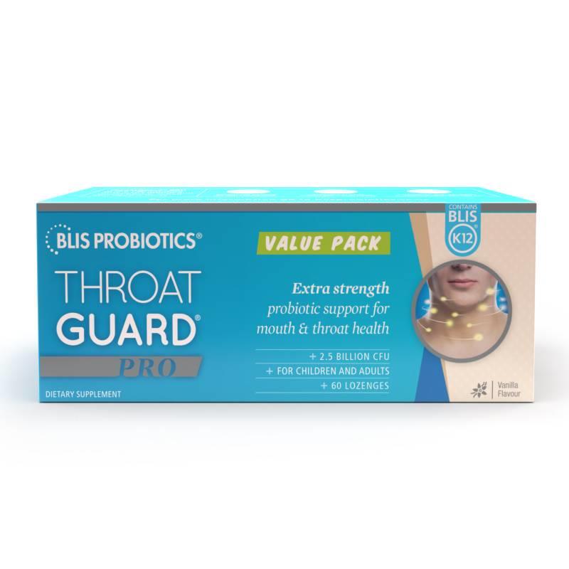 Buy BLIS Throat Guard Pro With BLIS K12 60 Lozenges Exclusive Size ...