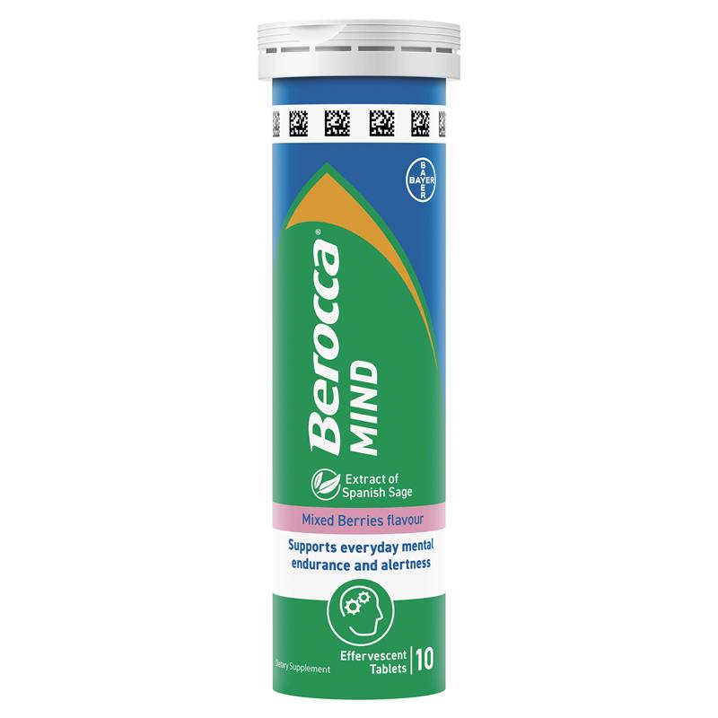 Buy Berocca Mind Mixed Berries 20 Effervescent Tablets Online at ...