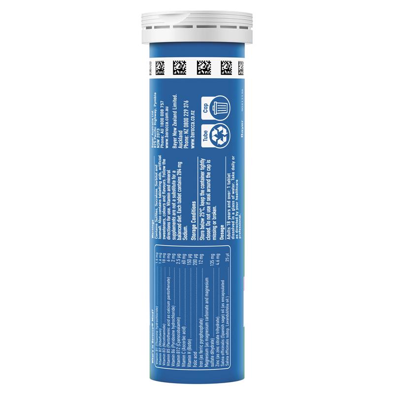 Buy Berocca Mind Mixed Berries 20 Effervescent Tablets Online at ...