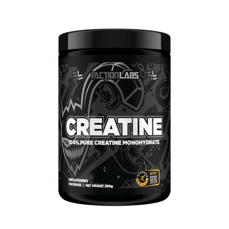Buy Faction Labs 100% Pure Creatine Monohydrate Unflavoured 500g Online ...