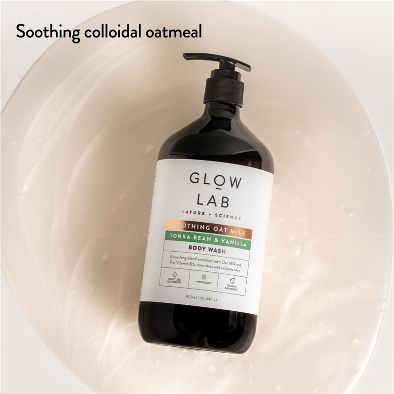 Buy Glow Lab Body Wash Oat Milk Tonka Bean & Vanilla 900ml Online at ...