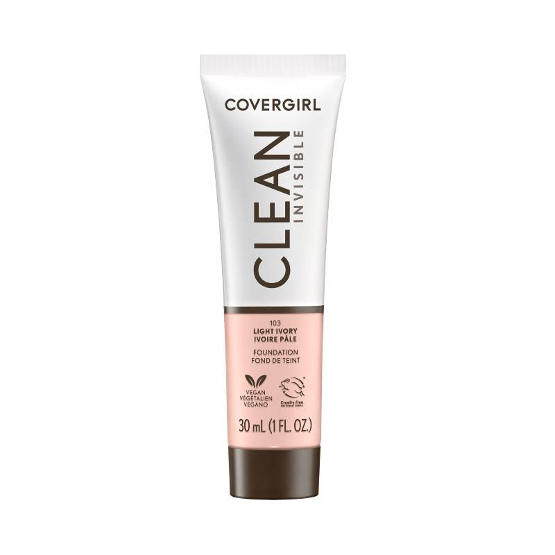 Buy Covergirl Clean Invisible Foundation #103 Light Ivory Online at ...