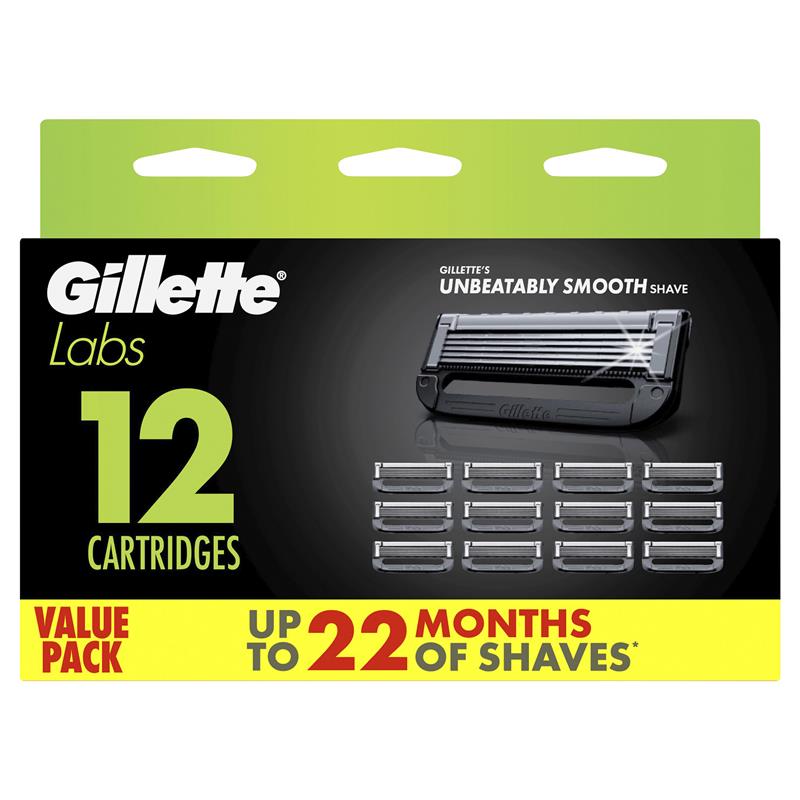 Buy Gillette Labs Cartridges 12 Pack Online at Chemist Warehouse®