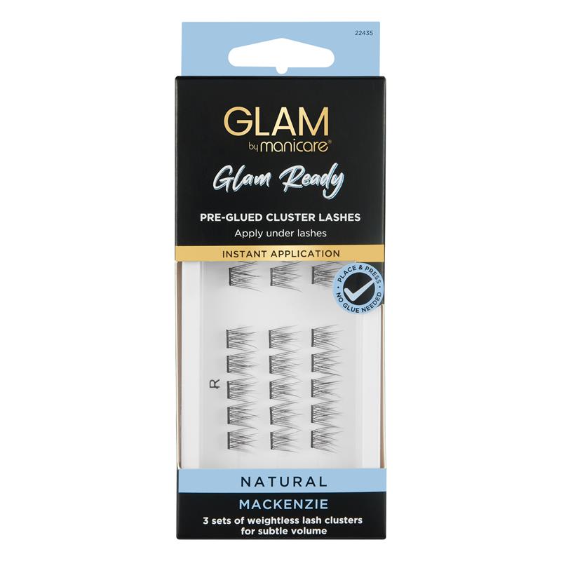 Buy Glam By Manicare Ready Pre Glued Cluster Natural Lash Mackenzie ...