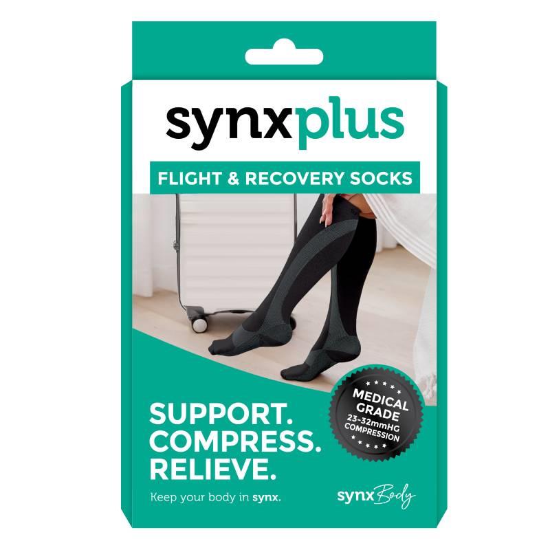 Buy Synxplus Flight & Recovery Socks Black Small Online at Chemist ...