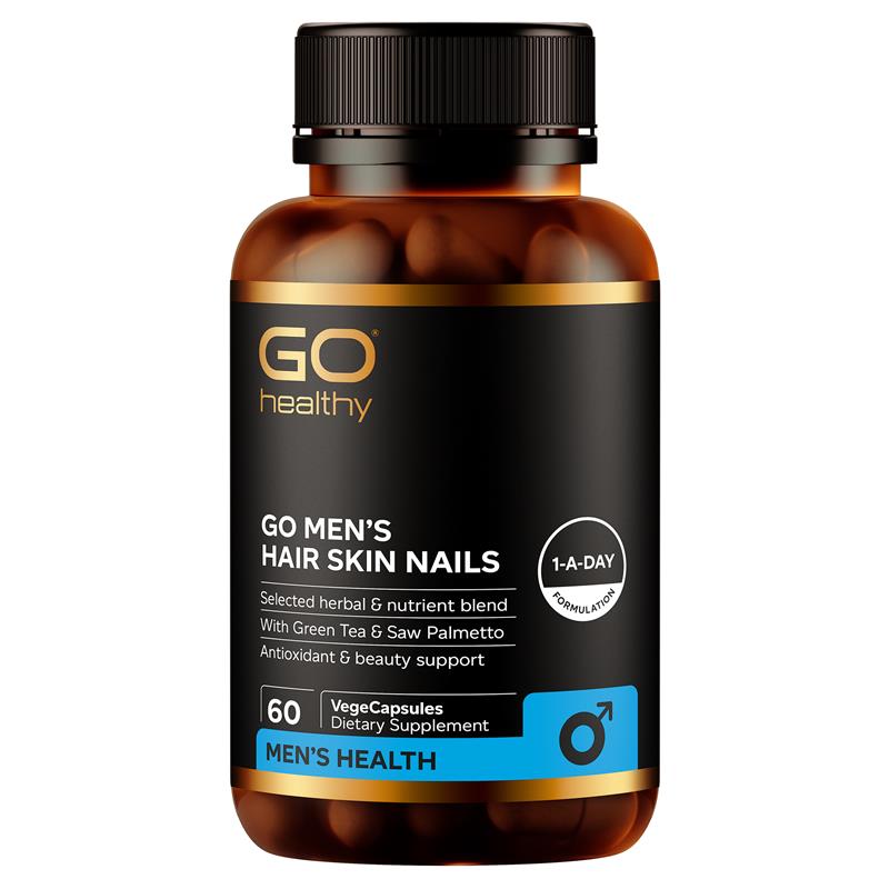 Buy GO Healthy Men's Hair Skin Nails 60 VegeCapsules Online at Chemist ...