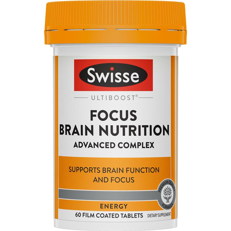 Buy Swisse Ultiboost Focus Brain Nutrition 60 Tablets Online at Chemist ...
