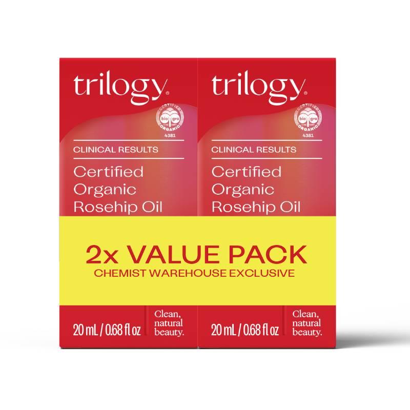Buy Trilogy Certified Organic Rosehip Oil 2 x 20ml CWH Exclusive Value ...