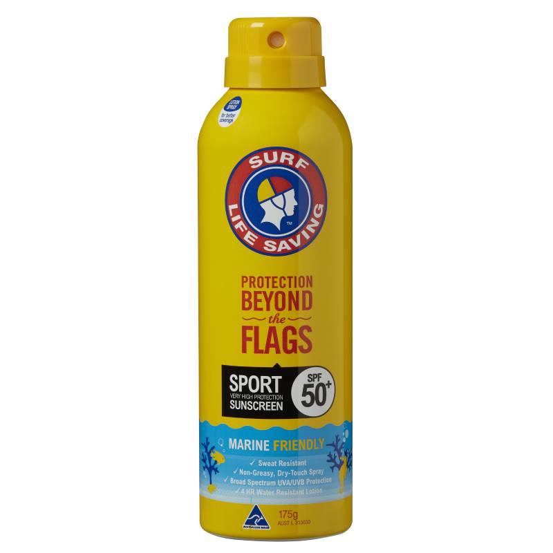 Buy Surf Life Saving Sunscreen SPF 50+ Sport Aerosol Spray 175g Online ...