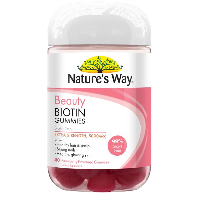 Buy Nature's Way Beauty Biotin 40 Gummies Online at Chemist Warehouse®