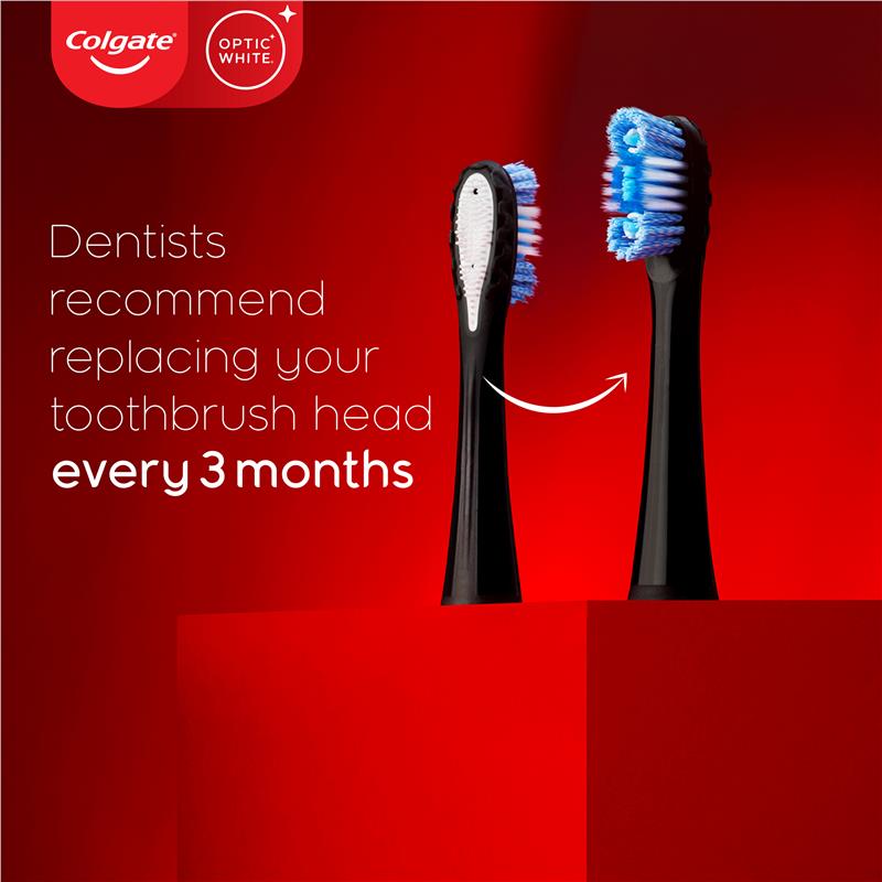 Buy Colgate Electric Toothbrush Optic White Power Refill Soft 2 Pack ...