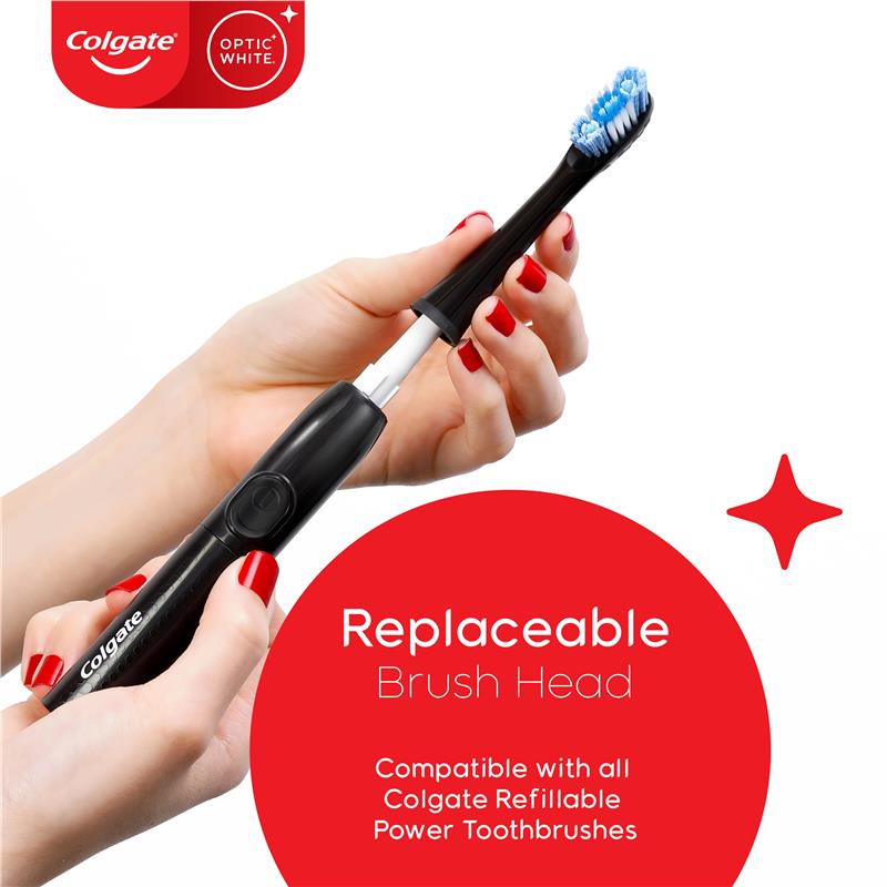 Buy Colgate Electric Toothbrush Optic White Power Refill Soft 2 Pack ...