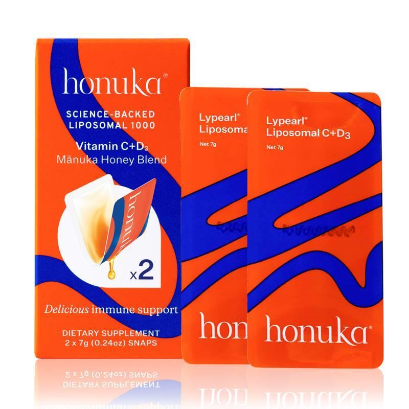 Buy Honuka Liposomal 1,000 Vitamin C + D3 Manuka Honey Blend 7g 2 Snaps Online at Chemist Warehouse®