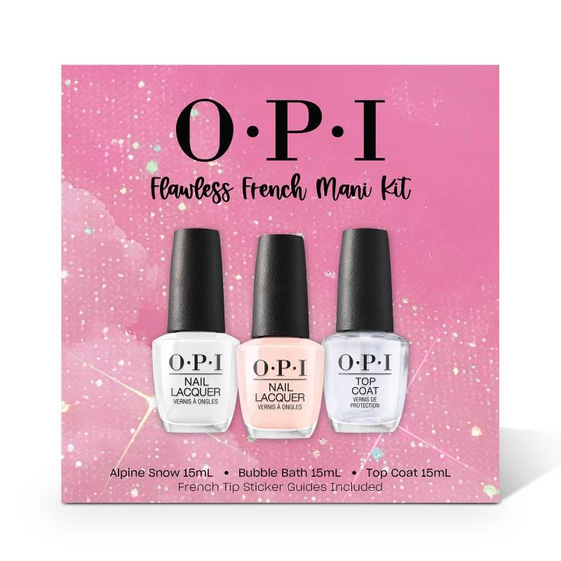 Buy OPI Nail Lacquer Flawless French Mani Kit Alpine Snow + Bubble Bath ...