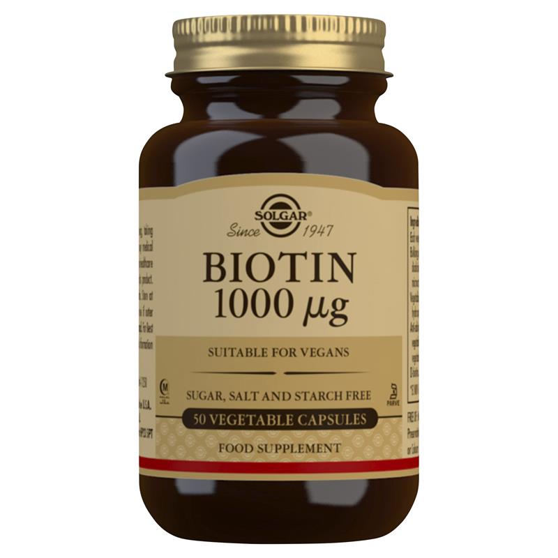 Buy Solgar Biotin 1,000mcg 50 Vege Capsules Online at Chemist Warehouse®