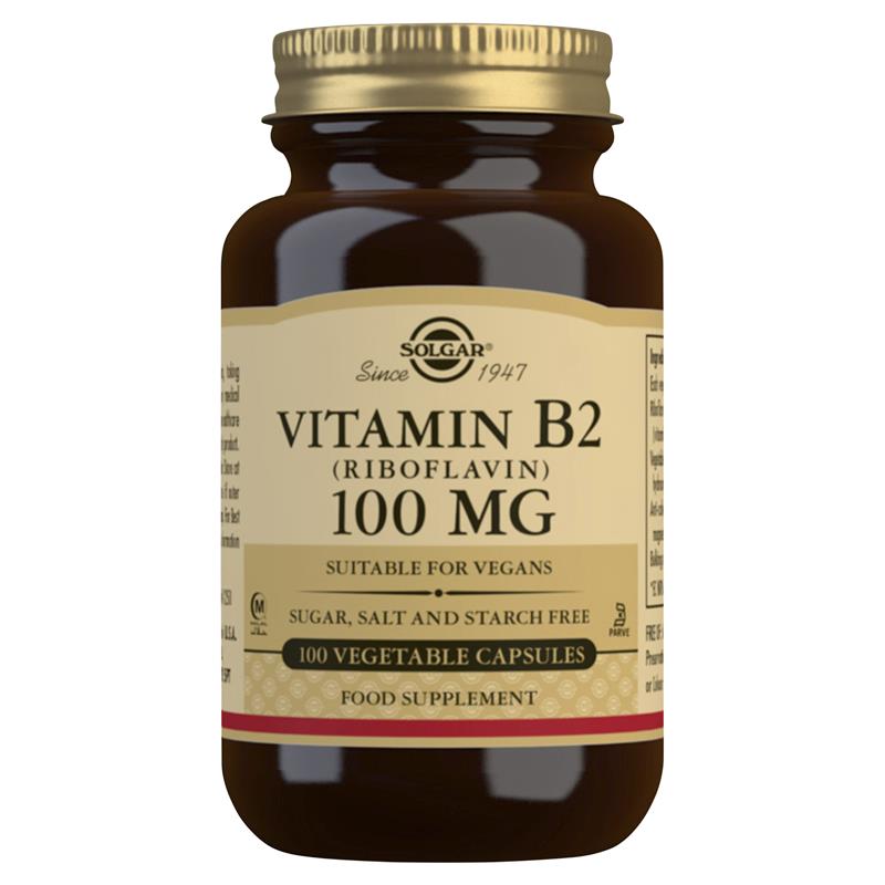 Buy Solgar Vitamin B2 100mg 100 Vege Capsules Online at Chemist Warehouse®
