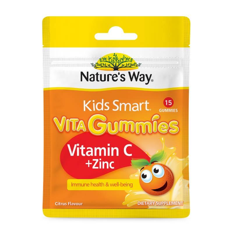 Buy Nature's Way Kids Smart Vita Gummies Vitamin C + Zinc 15 Gummies ...