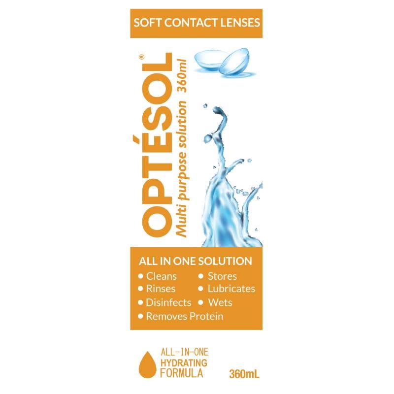 Buy Optesol Multipurpose All In One Solution Soft Lenses 360ml Online ...