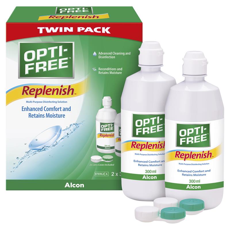 Buy Opti Free Replenish Twin Pack 2 x 300ml Online at Chemist Warehouse®