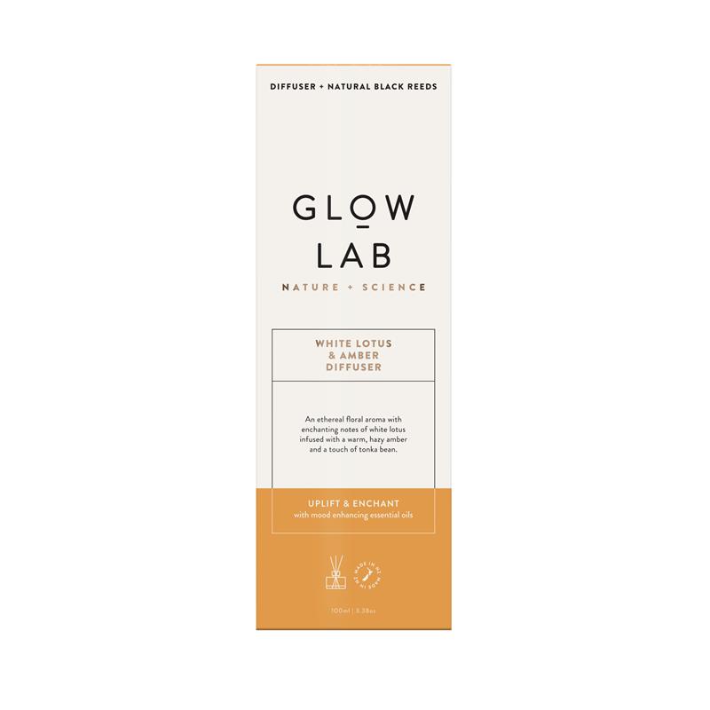 Buy Glow Lab Diffuser White Lotus & Amber 100ml Online at Chemist ...