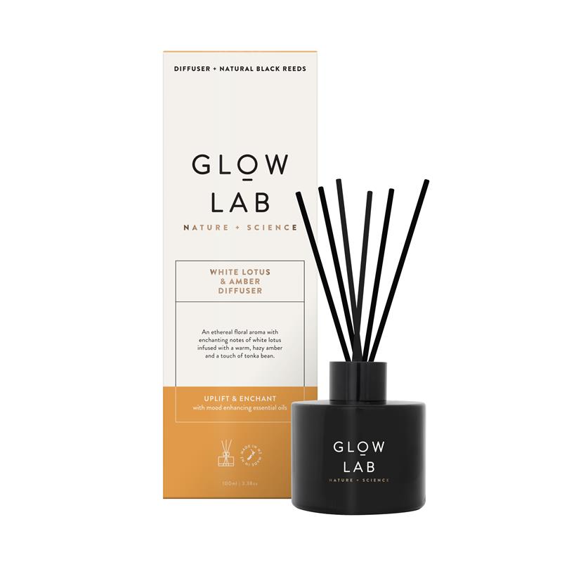Buy Glow Lab Diffuser White Lotus & Amber 100ml Online at Chemist ...