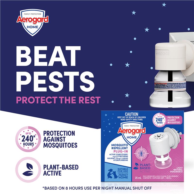 Buy Aerogard Home Mosquito Control Plug-In Prime 25ml Online at Chemist ...
