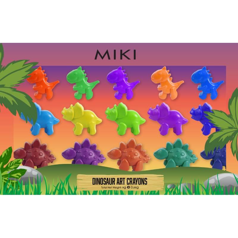 Buy Miki Art Crayons Dinosaur Set Online at Chemist Warehouse®
