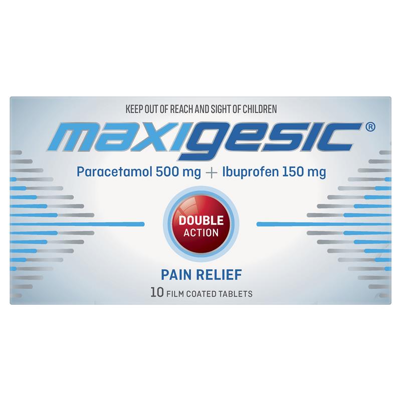 Buy Maxigesic Double Action 10 Tablets Online at Chemist Warehouse®