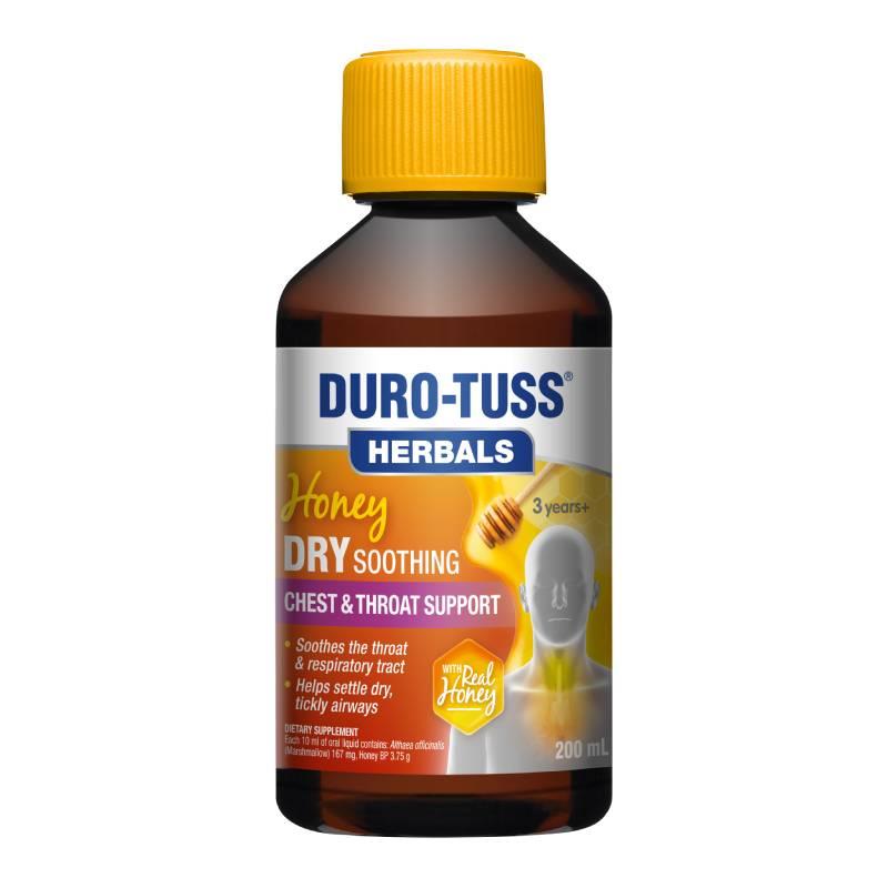 Buy Duro-tuss Herbals Dry Soothing Chest & Throat Support Honey Liquid ...
