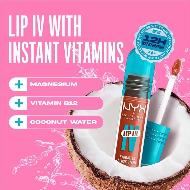 Buy NYX Lip IV Hydrating Gloss Serum Caramel Drip Online at Chemist ...