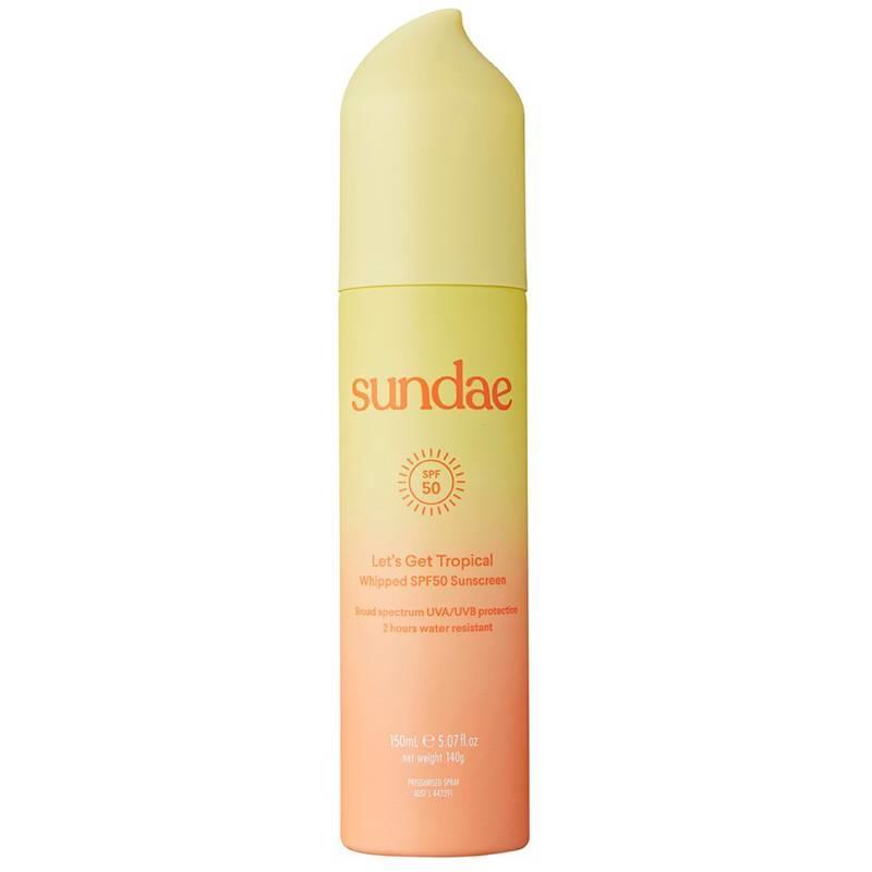 Buy Sundae Whipped Sunscreen Foam SPF50 Let's Get Tropical 150ml Online ...
